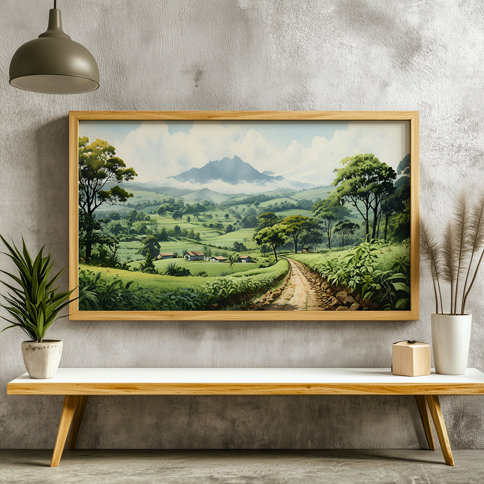 Coffee Plantations in Coorg By Panoramic India - Buy Large Sized Canvas ...