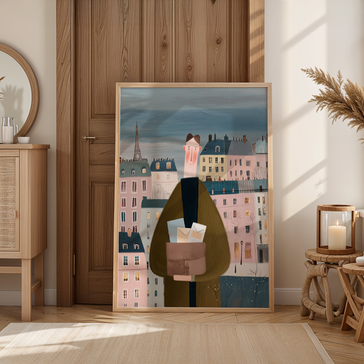 Delivering Letters by Parisian Pastels | Buy Canvas Paintings – TravelArty