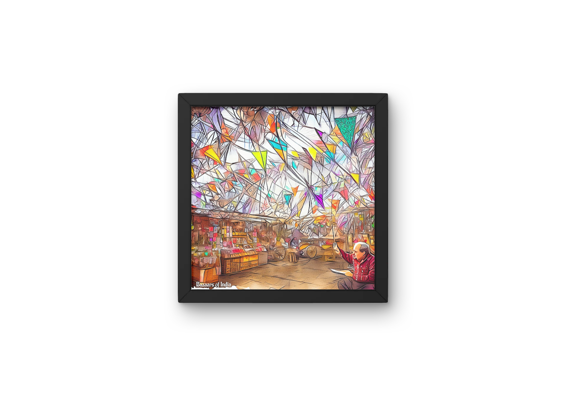 Patang ki Dukaan by Bazaars of India (Framed Art Print) – TravelArty